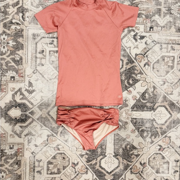 Albion | Swim | Albion Coral Short Sleeve Rash Guard Set | Poshmark
